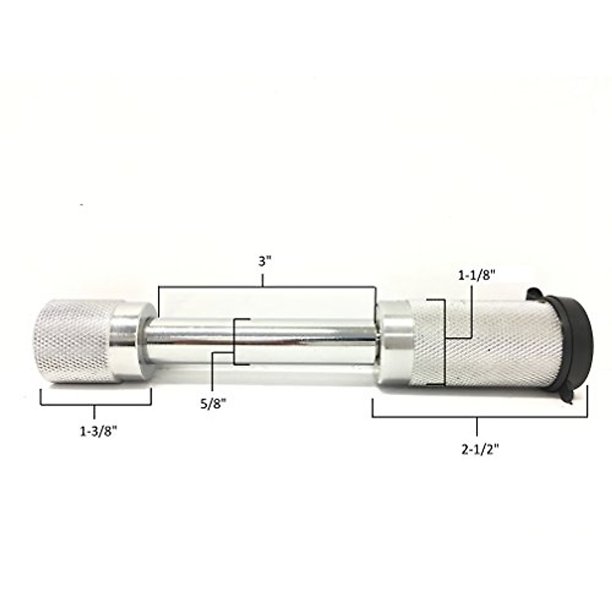 MaxxHaul 70050 Trailer Hitch Lock - Heavy Duty 5/8"- Hitch Locking Receiver Pin With 2 Keys, Chrome