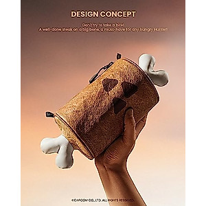 tomtoc Steak Daily Sling Bag, Monster Hunter Mini Crossbody Bag, Eco-friendly DuPont Material, Great for Holding Mobile Phones, Cosmetics, Keys, AirPods, Credit Cards, A Must-have for Hungry Hunters!