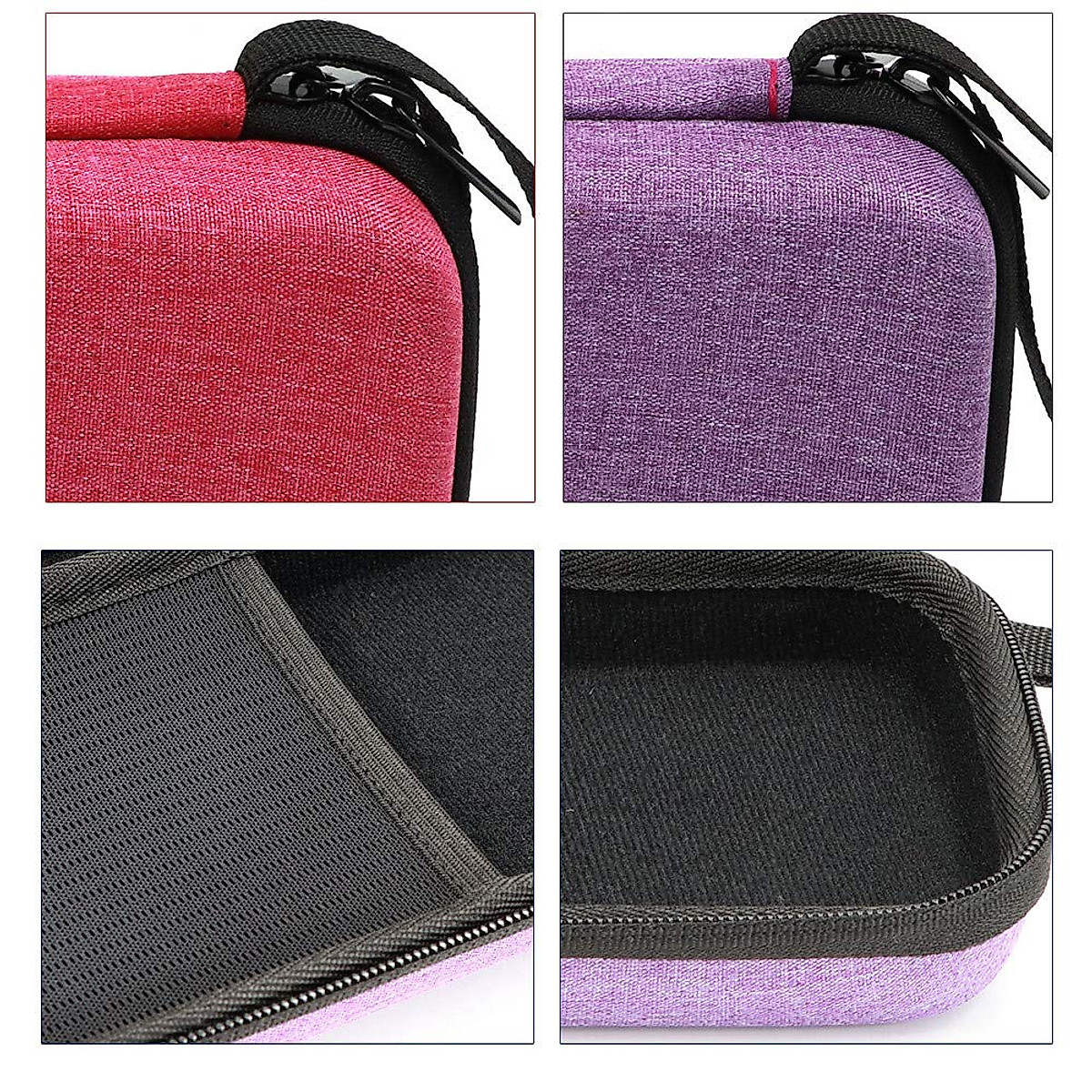 Stethoscope Carrying Case, Mesh Pocket for Nurse Accessories (Rose red)