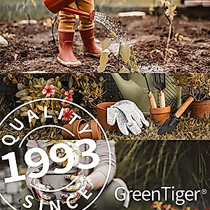 GreenTiger Garden Scissors, 65mm Extra-Long Blade, Golden Titanium Coating Pruning Shears, Sharp Precision-ground Stainless Steel Bonsai Shears, Suit for Garden and Home