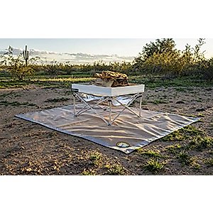 Pop-Up Fire Pit Backyard Bundle | Includes 24" Pop-Up Pit + Heat Shield | Includes Ember Mat | Have Worry-Free Fires On Any Surface | Meets All Federal Regulations | Unmatched Portability