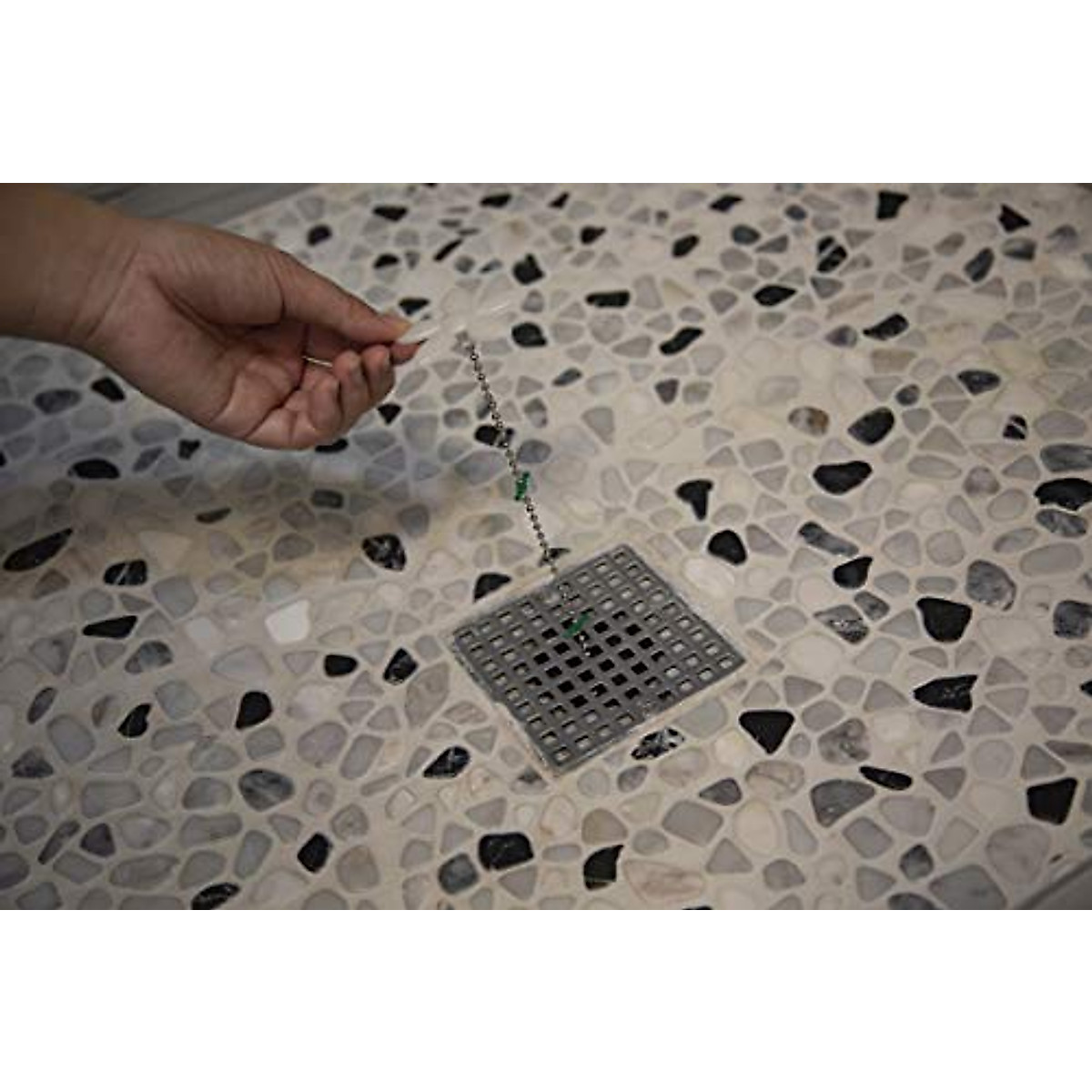 DrainWig Shower Drain Hair Catcher, Disposable Drain Protector, Flower, 2 Pack