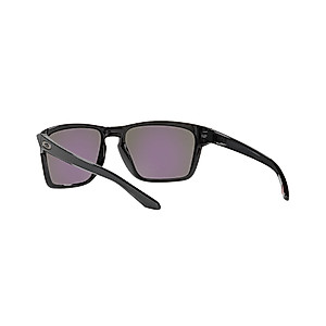 Oakley Men's OO9448 Sylas Rectangular Sunglasses, Black Ink/Prizm Jade, 60 mm