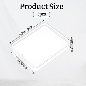 Tucnoeu 3PCS Cotton Swab Box,Portable Travel Cotton Pad Holder Travel Cotton Swab Holder Flosser Dispenser for Cotton Rounds, Swabs, Floss