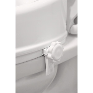 Pepe - Raised Toilet Seat for Seniors 4 inch, Toilet Seat Risers for Seniors, Raised Toilet Seat with Lid, Handicap Toilet Seat Riser, Elevated Toilet Seat for Elderly, High Toilet Seats for Seniors