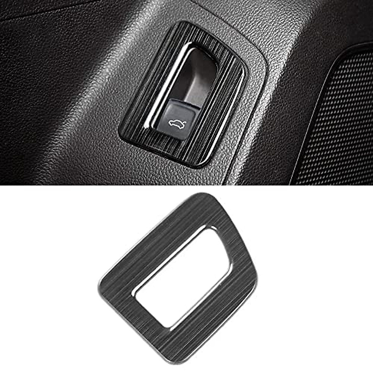 1 PC Driver Seat Trunk Door Button Cover for Volkswagen Atlas 2018 2019 2020 2021 2022 2023 Atlas Cross Sport, Interior Stainless Steel Sticker Accessories