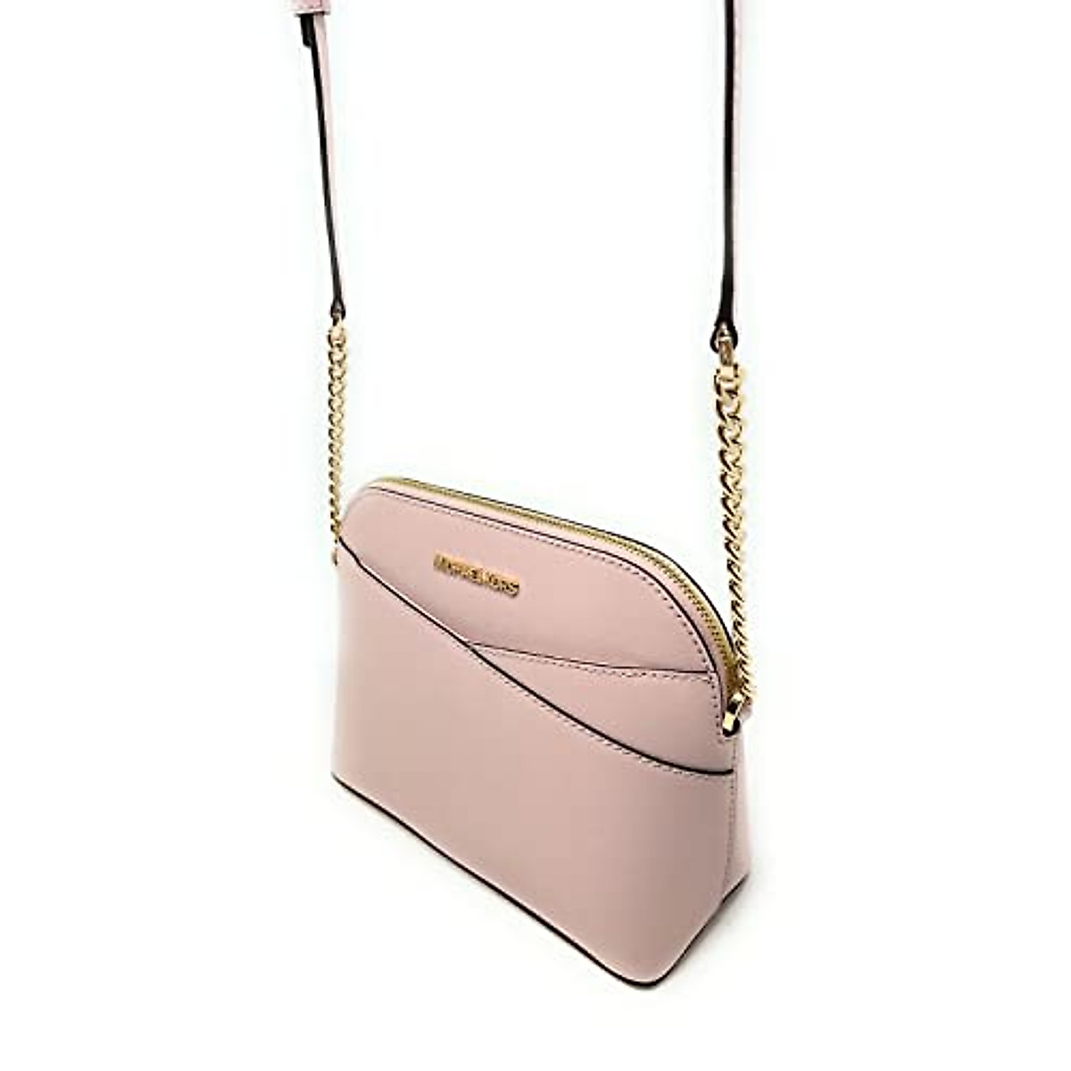 Michael Kors Jet Set Medium Crossbody Leather Handbag (POWDER BLUSH)