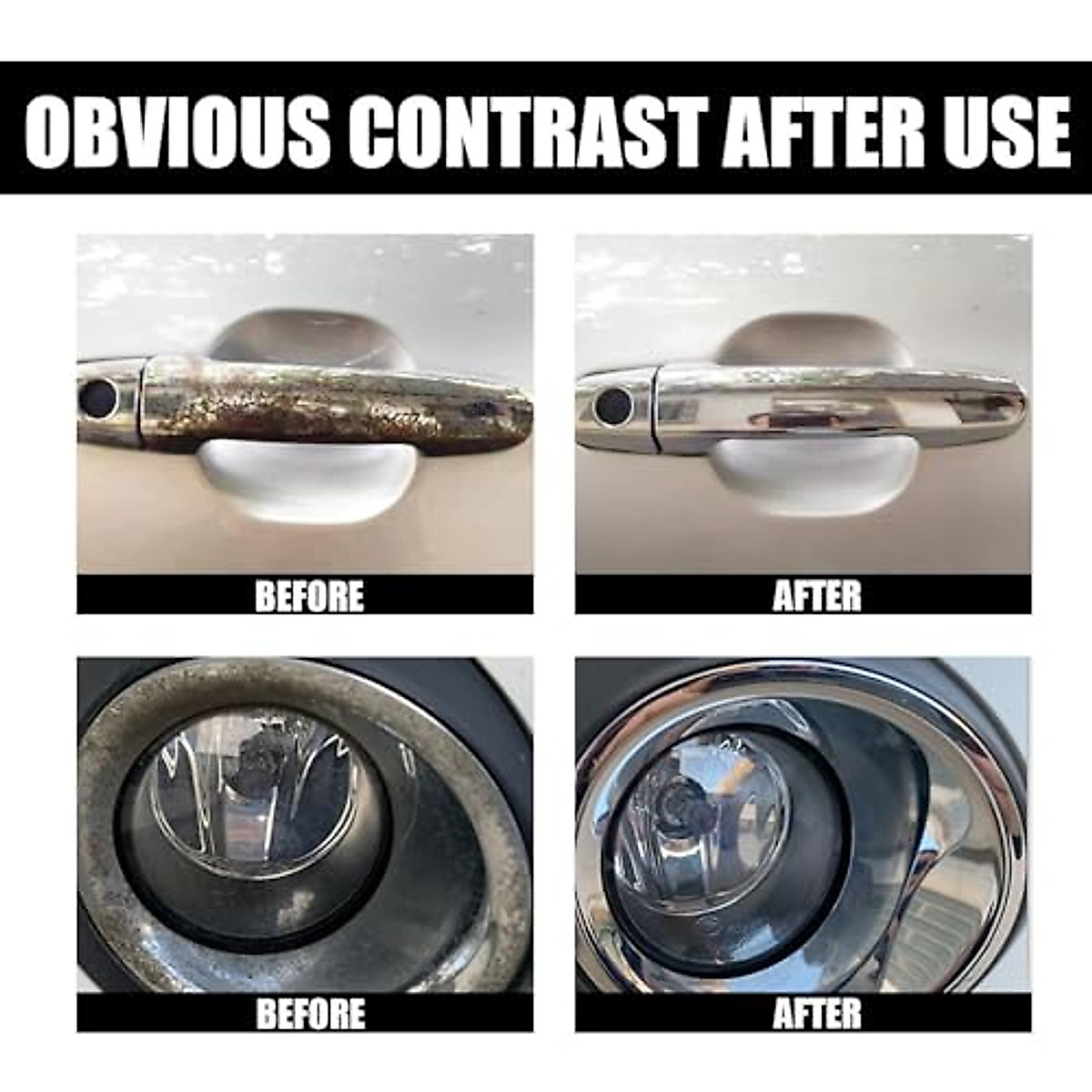 QinPai Multi-Functional Wheel Hub Renewal Agent, Rust Remover Spray, Multifunctional Rust Remover for Metal,Iron Powder Remover, Rust Stains Metal Paint Cleaner for Car (Size : 2pcs)