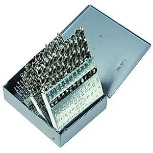 Viking Drill and Tool by Norseman 43540 Type 240-B Bright Finish 118 Degree HSS Drill Bit Set (60 Piece)