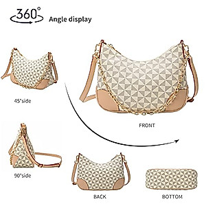 Windmill Material Horn Design One Shoulder Women's Bag Classic Fashion PU cross body Women's Bag (white)