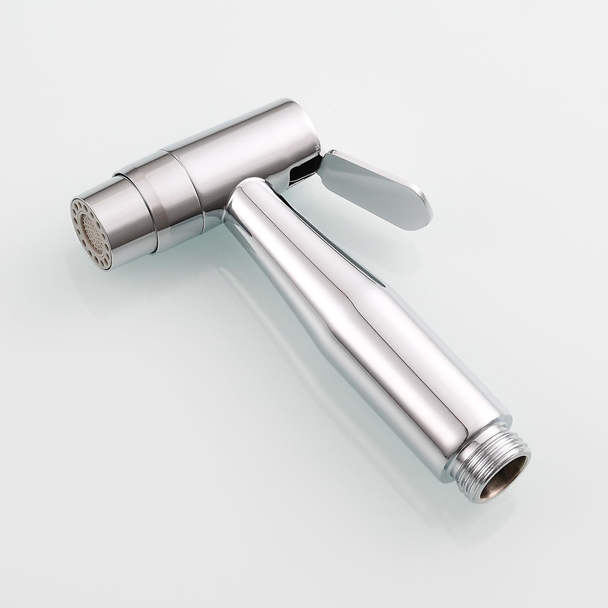 Tecmolog 2 Functions Bidet Toilet Sprayer Head Stainless Steel Bathroom Diaper Sprayer for Personal Hygiene, Chrome, WS024AD