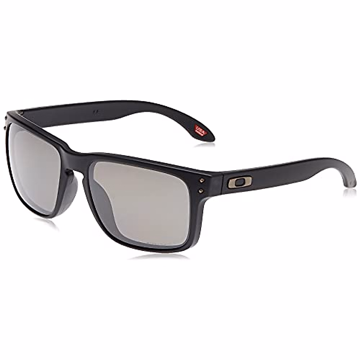 Oakley Men's OO9102 Holbrook Square Sunglasses, Matte Black on Black/Prizm Black Polarized, 57 mm