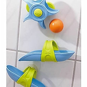 HABA Bathtub Ball Track - 6 Piece Play Set - Fosters Experimentation & Creativity for Ages 3 and Up