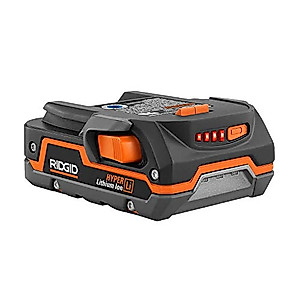 Ridgid 18-Volt 60K BTU Hybrid Forced Air Propane Portable Heater with 18-Volt Lithium-Ion 2.0Ah Battery and Charger Kit