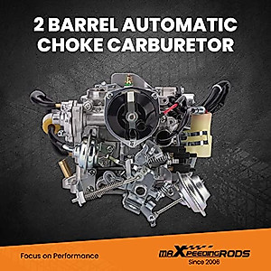 maXpeedingrods 2-Barrel Carburetor for Toyota Pickup 22R Engine 1981-1987 with Round Plug Connector and Automatic Choke TOY-505 2.4L 2366cc 35290/C4036