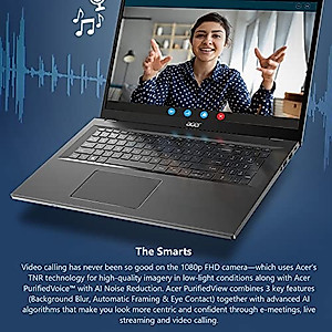 Acer Aspire 5 17 Slim Laptop | 17.3" FHD (1920 x 1080) IPS | Intel Core i5-1335U | Intel Iris Xe Graphics | 8GB LPDDR5 | 512GB Gen 4 SSD | Wi-Fi 6E | USB4/Thunderbolt 4 | Backlit KB | A517-58M-59S6