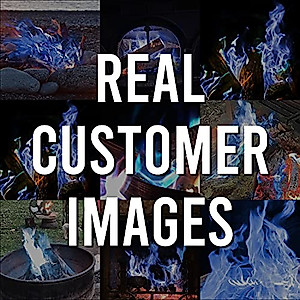 Magical Flames - Blue Flames - Create Blue Vibrant Flames for Fire Pit - (12 Pack) - Campfire, Bonfire, Outdoor Fireplace – Magical, Blue Funky, Mystic Flames – Twice The Color – Half The Price