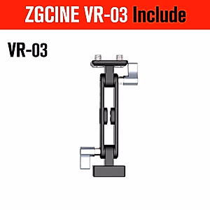 ZGCINE VR-01 VR-02 VR-03 V Mount Battery Plate W/Rod Clamp Standard V Lock Battery Plate Adapter with Automatic Lock Protection VR-03