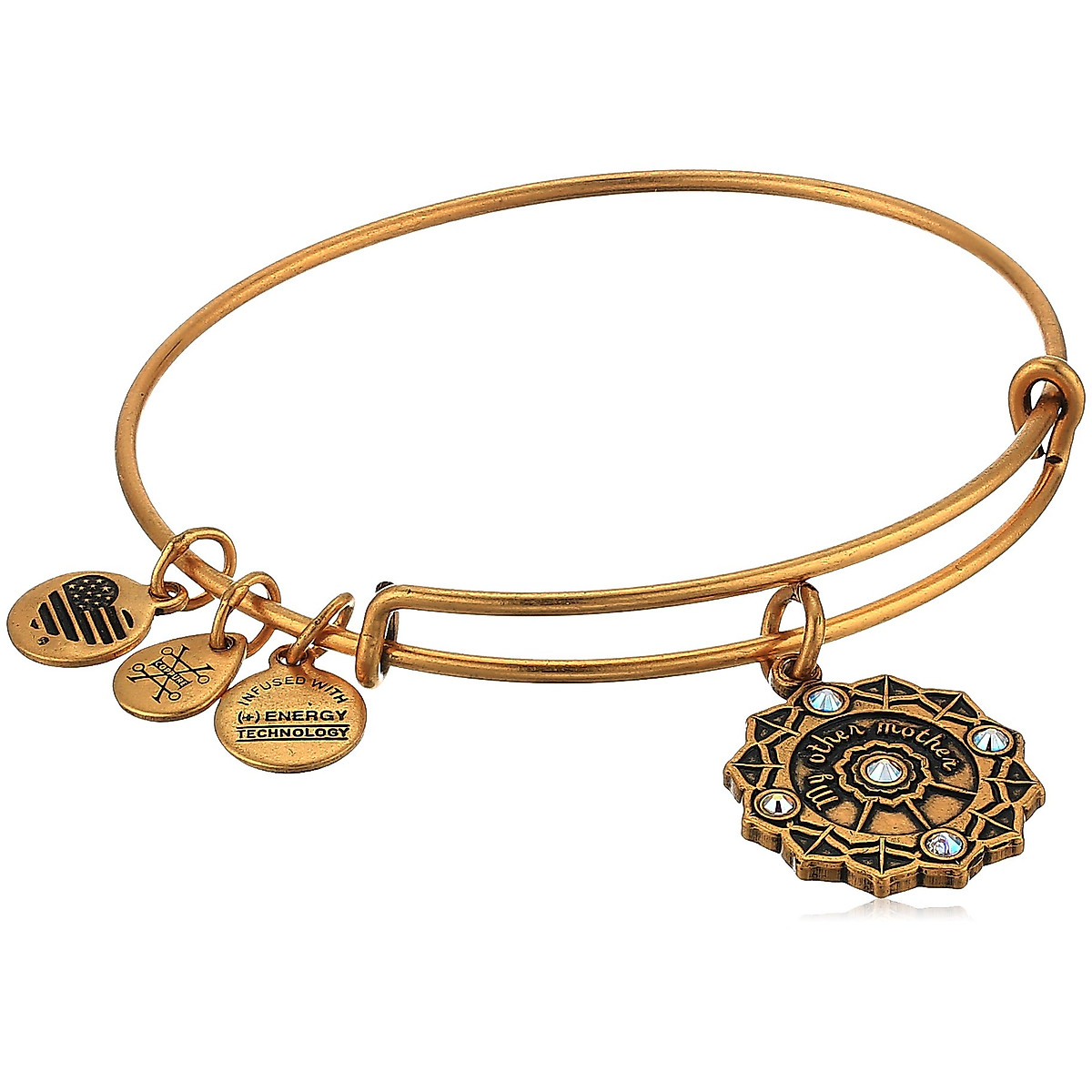 Alex and Ani Mother of the Groom Charm Bangle, Rafaelian Gold, Expandable