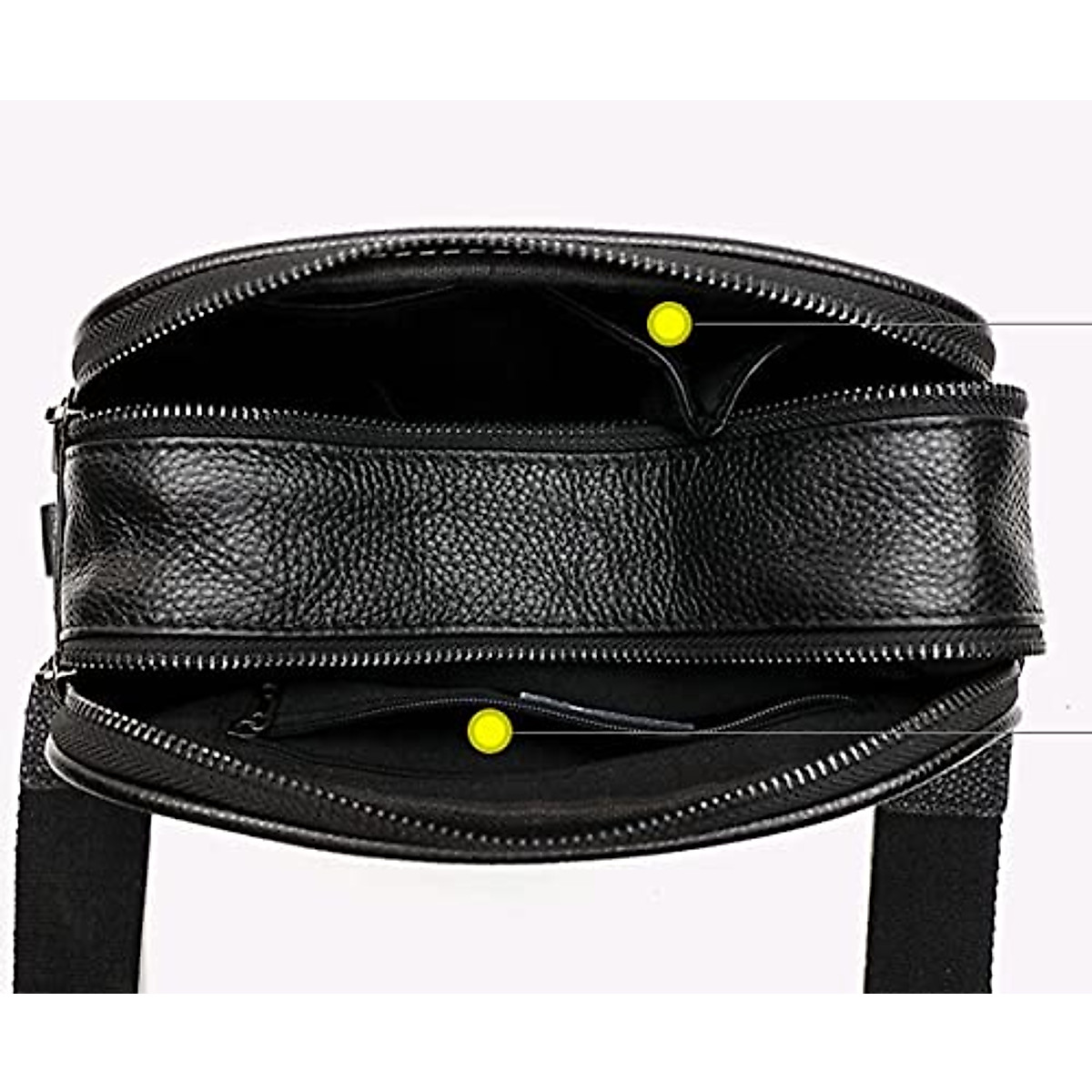 Pocadri Women's One Shoulder Bags Leather Satchels Fashion Crossbody Bag Medium Purse With Zipper