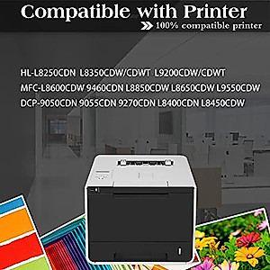 TN339 Super High Yield Toner Cartridges 5-Pack(2BK+1C+1M+1Y): Eaxiuc TN339BK TN339C TN339M TN339Y Toner Replacement for Brother HL-L9200CDW HL-L8250CDN HL-L8350CDWT MFC-L8850CDW MFC-L9550CDW Printer