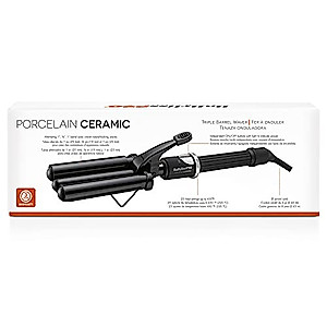 BabylissPRO Porcelain Ceramic Triple Barrel Waver