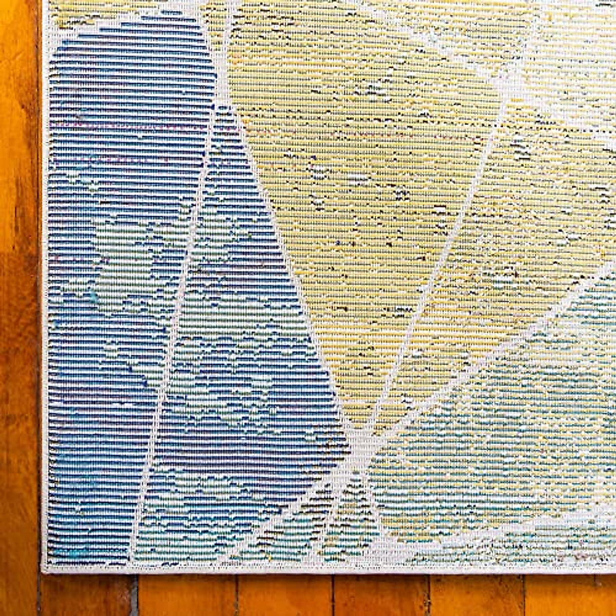 Unique Loom Estrella Collection Mosaic, Distressed, Modern, Abstract, Bright Colors Area Rug, 9 ft x 12 ft, Multi/Green