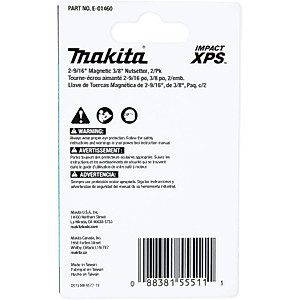Makita E-01460 Impact XPS™ 2-9/16" Magnetic 3/8" Nutsetter, 2/pk