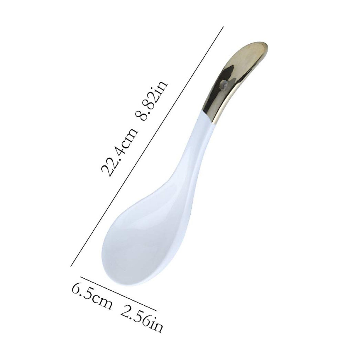 Cooking Spoons Ceramic Household Cereal Breakfast Spoon Short Handle Restaurant Service Spoon Kitchen Tool Stirring Seasoning Small Spoon Table Spoons (Color : Pink)