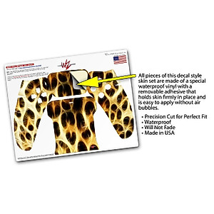WraptorSkinz Skin Wrap compatible with Sony PS5 DualSense Controller Fractal Fur Leopard (CONTROLLER NOT INCLUDED)