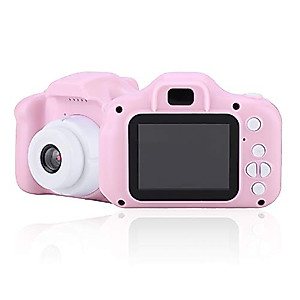 ROMACK Camera for Kids, X2 Mini Portable Toddler Camera 2.0 inch IPS Color Screen Children's Digital Camera HD 1080P Camera, Childrens Camera Gifts for Kids (Pink)