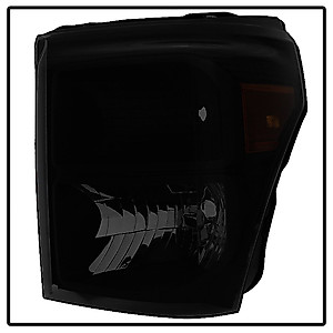 ACANII - For Black Smoke 2011-2016 Ford F250 F350 F450 Super Duty Headlights Driver + Passenger Side 11-16