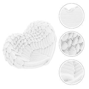 Zerodeko Angel Wings Heart Tray Trinket Earrings Ring Candy Storage Holder Candy Chocolates Jewelry Key Holder Decorative Dish Jewelry Holder White