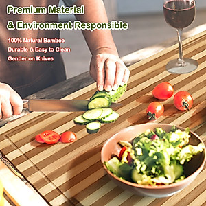 Bamboo Stovetop Cover&Countertop Cutting Board with Adjustable Legs, Dual-purpose Chopping Board for Electric Stove Burner, Workspace Block Cover for RV Camping Camper Gas Cook Top Cover