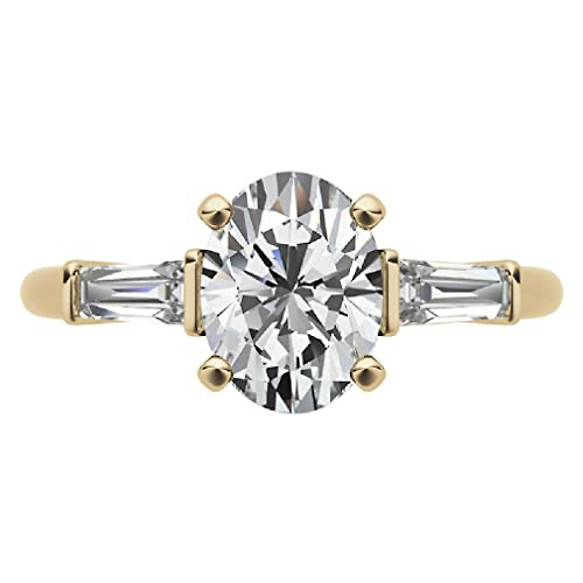 925 Silver, 10K/14K/18K Solid Gold Moissanite Engagement Ring, 5 CT Oval Cut Handmade Solitaire Ring Diamond Wedding Ring for Womans, Birthday Gift, VVS1 Colorless