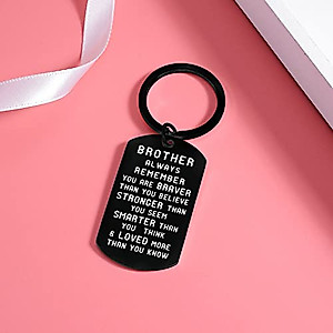 Nzztont Brother Birthday Gifts Best Brother Gifts From Sister Brother Inspirational Graduation Gift For Brother Friends Christmas Gift Brother Keychain Gift