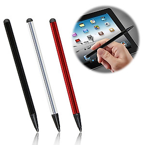 Capacitive and Resistive Stylus Pen, Rubber Nib & Hard Tip 2 in 1 Series, Fine Point Stylus Tip,High Sensitivity Precision,Universal for Samsung Galaxy and Other Android Touch Screen(3 Pieces)
