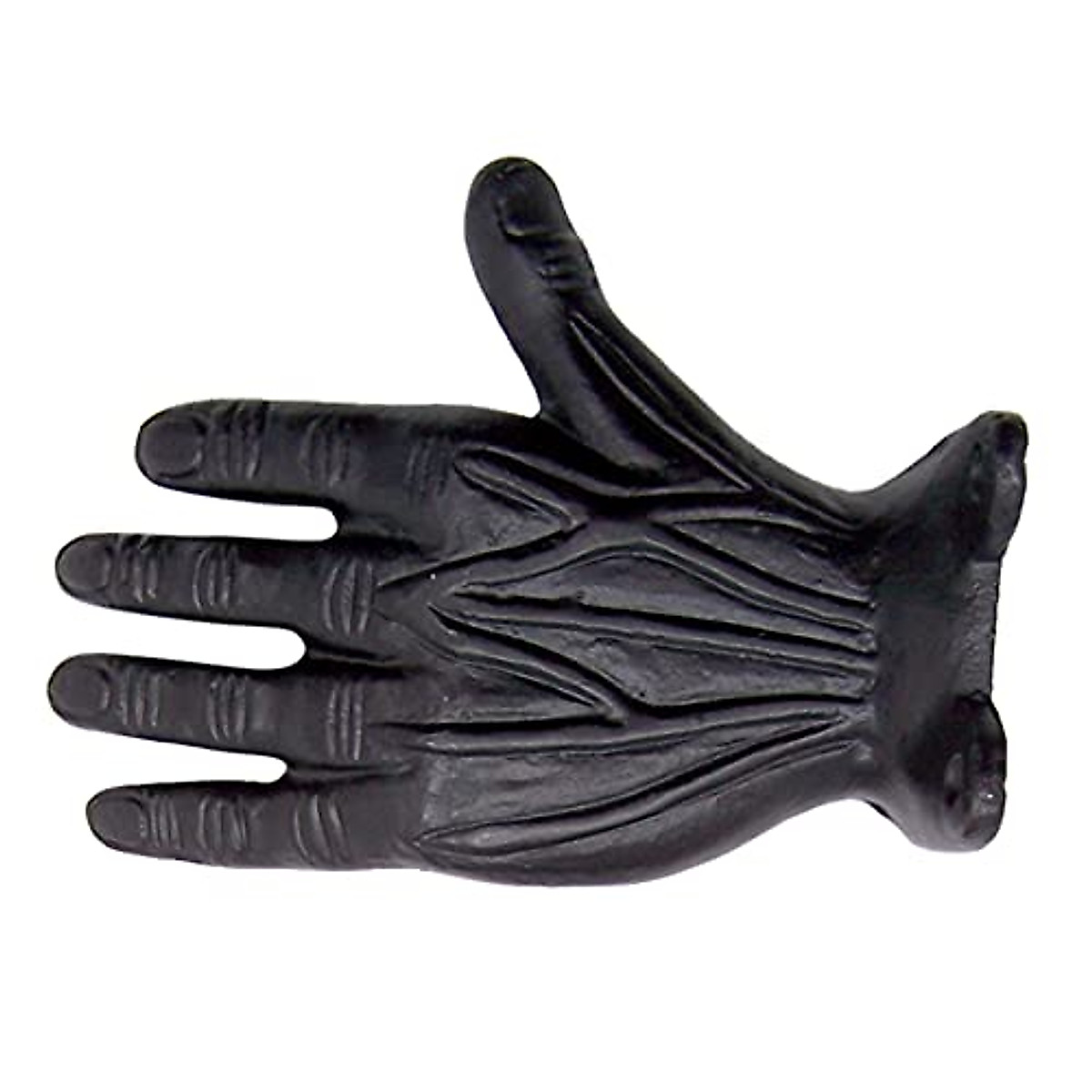 Rustic Weathered Single Black Cast Iron Left Hand Wall Hooks, Unique Home Décor, 6 Inches