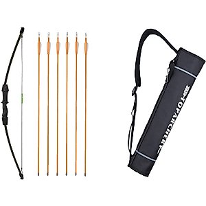 TOPARCHERY Youth Bow and Arrow Set Beginner Takedown Recurve Bow Set Outdoor Sports Archery Gift for Youth Teens