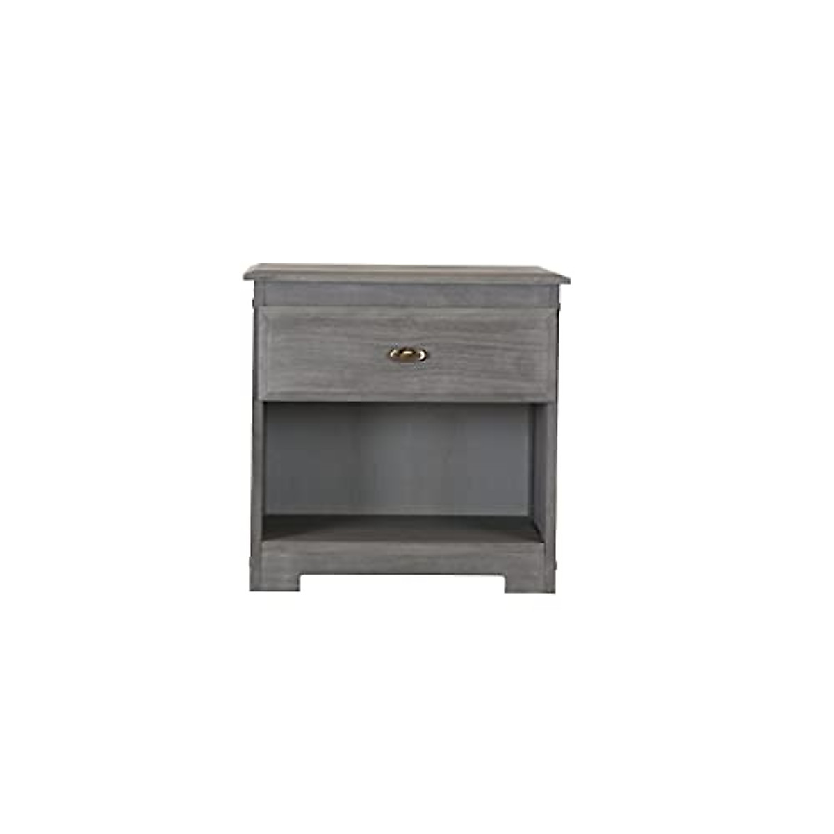 Discovery World Furniture 1 Drawer Nightstand in Charcoal