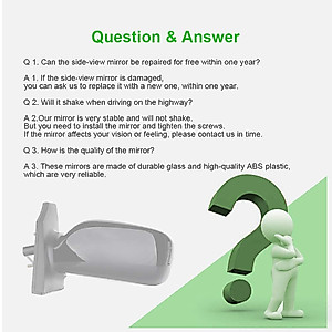 SCITOO Side View Mirror Driver Side Mirror Fit Compatible with 2003 2004 2005 2006 2007 2008 for Toyota Corolla 8794002380 TO1320178 Power Adjustment