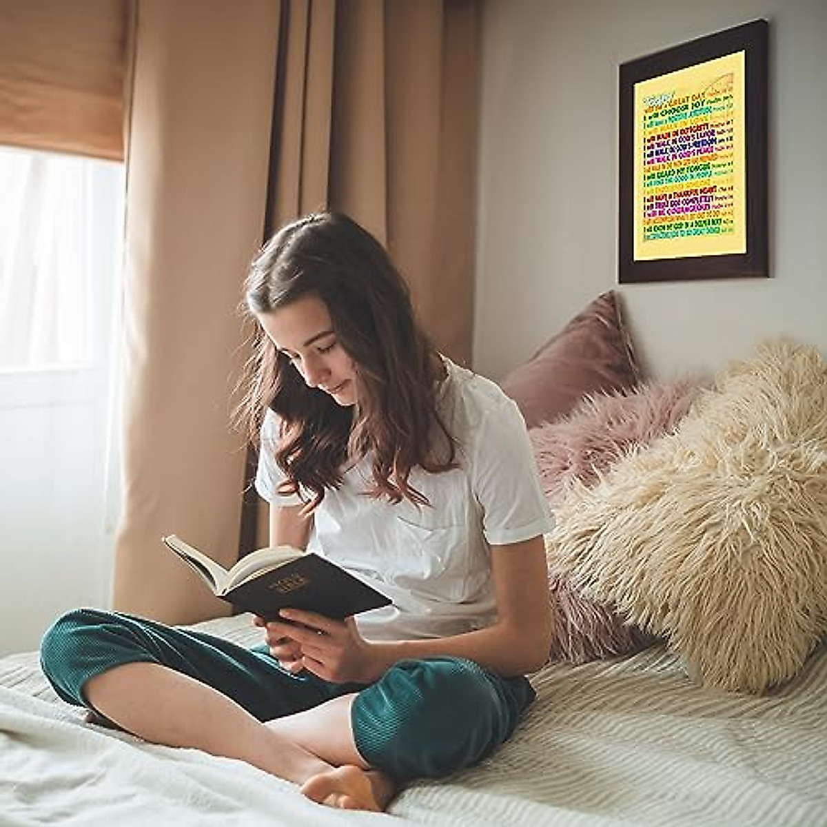 Today Will Be Great - Christian Wall Decor, Modern Spiritual Inspirational Wall Art, Bible Inspired Print For Living Room Decor Aesthetic, Office Decor, Church, or Classroom Decor, Unframed - 11x14