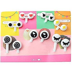 NX Garden 20pcs Kids Bento Box Food Picks Mini Cute Cartoon Plastic Fruit Toothpicks Kitchen Tableware Decor Lunch Box Accessories