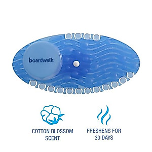 Boardwalk BWKCURVECBL Solid Curve Air Freshener - Cotton Blossom, Blue (10/Box)