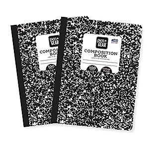 Pen+Gear Composition College Ruled Notebooks Bundle of 2 100 sheets each