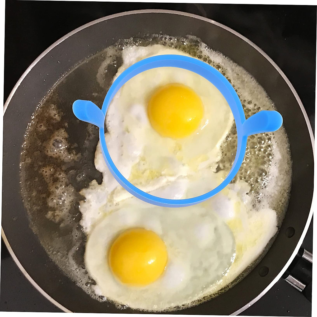 8Pcs silicone pancake ring kitchen ring molds for cooking egg frying molds round fried egg rings tuile molds silicone reusable omelette rings fried eggs non stick