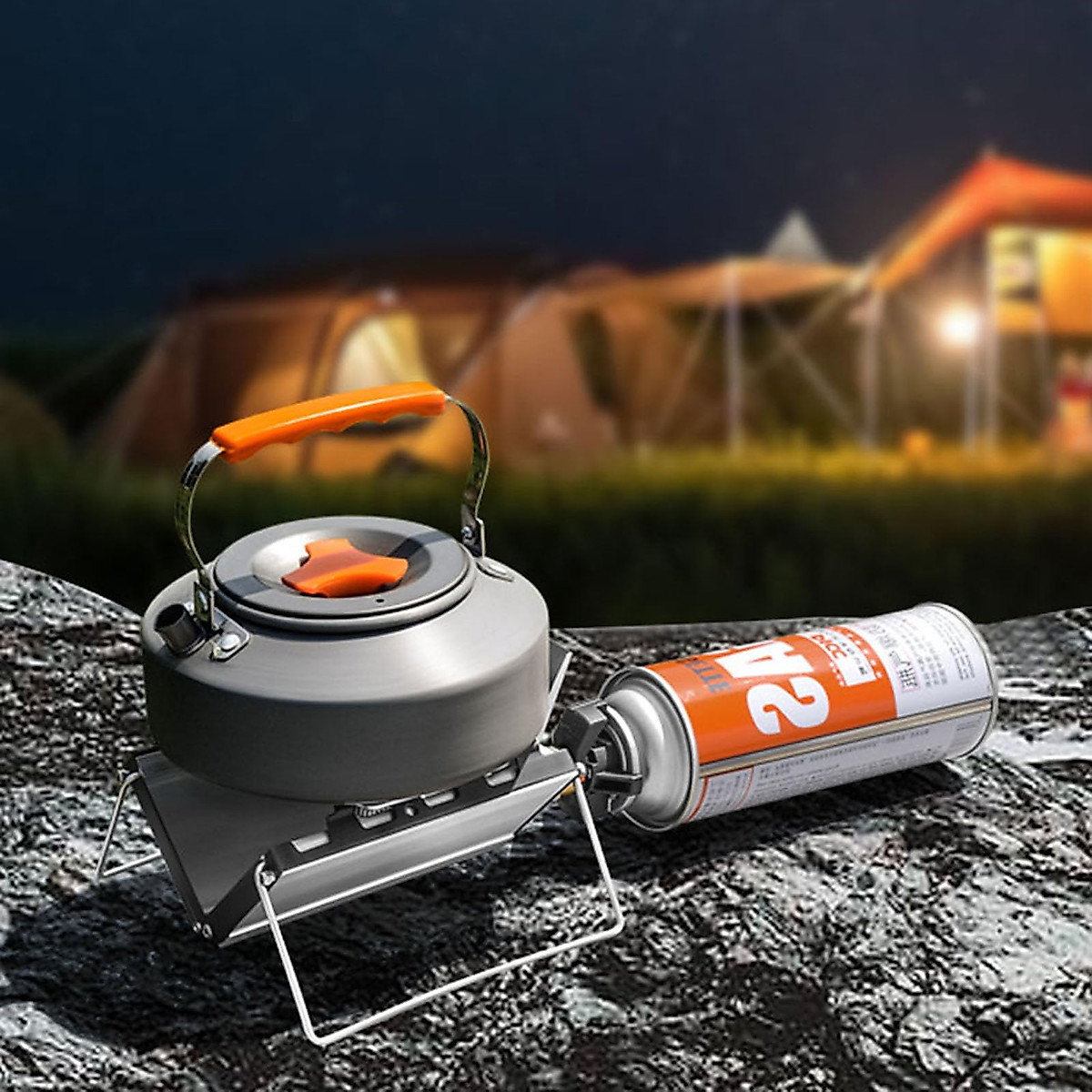 Portable Cassette Stove, Folding Camping Stove, Outdoor Camping Burner, Collapsible Camp Cooking Stove, 2600W Foldable Stainless Steel Camp Stove Camp Stove