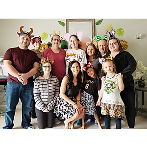 HODRME Yellow Cartoon Ears Headband-Halloween Christmas Festival Theme Party Anime Cosplay Costume Headbands