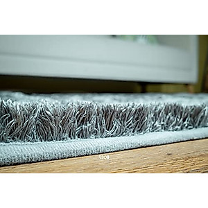 Aucuda Kitchen Runner Rug, 2x8 ft Kitchen Floor Mat Anti Fatigue Non Slip, Thick Sponge Runner Rugs Floor Cushions, Fluffy Standing Mats for Kitchen Sink, Extra Long Kitchen Carpet Machine Washable.