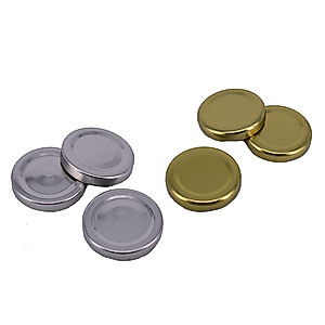 Nutley's 48mm Silver Jam Jar Lids Pack quantity:50